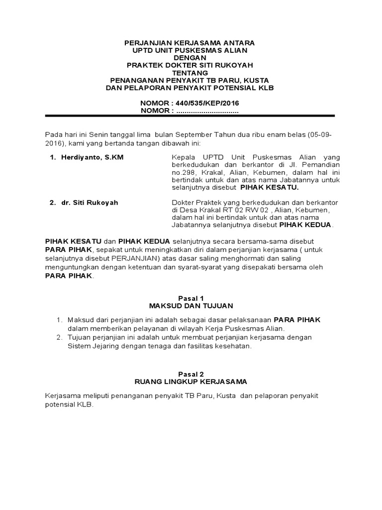 Mou Dengan Dokter Praktek | PDF