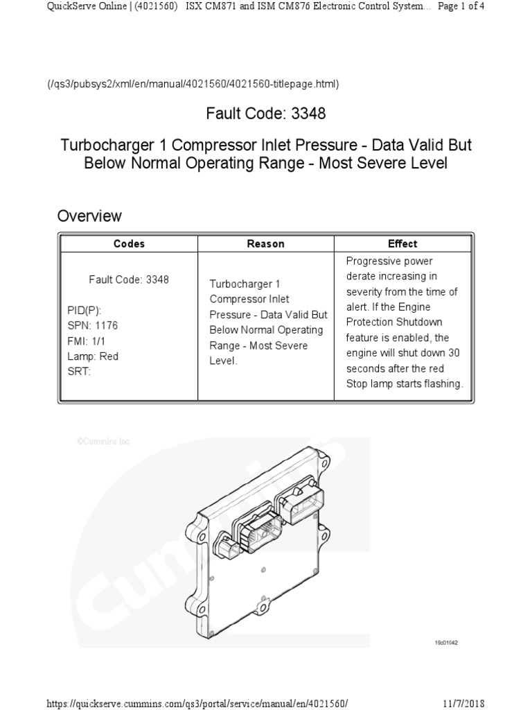 3348 Isx Fault Code | PDF | Troubleshooting | Machines
