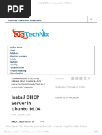 Open DHCP Server: Installation and Configuration Manual | PDF | Ip Address | Network Architecture