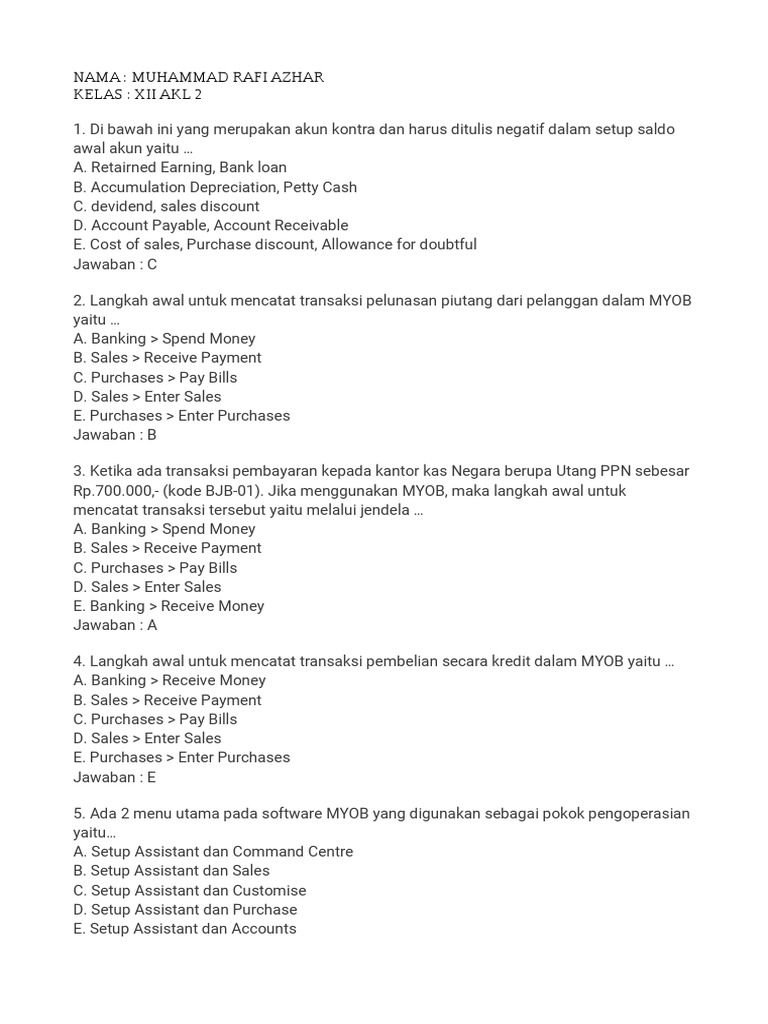 Komputer Akuntansi (M. Rafi Azhar) | PDF | Pengelolaan Keuangan & Uang