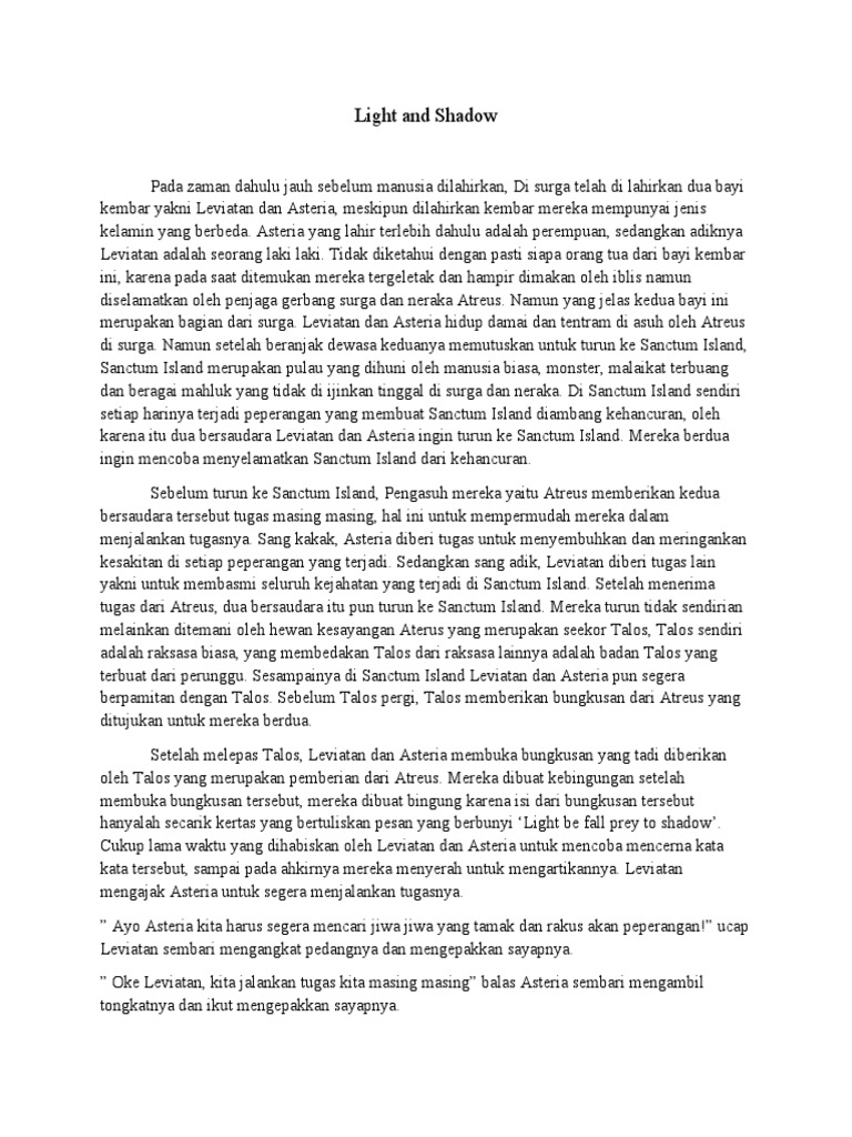 Ade Aditya Irawan - Xi Mipa 3 - 01 - Cerpen Bindo | PDF | Dewasa Muda