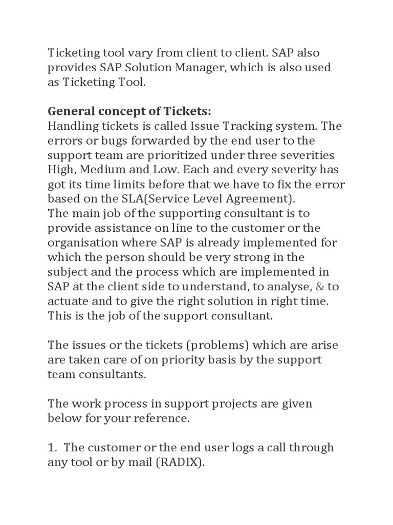 Ticketing Tool 1 | PDF | Consultant | Software Bug