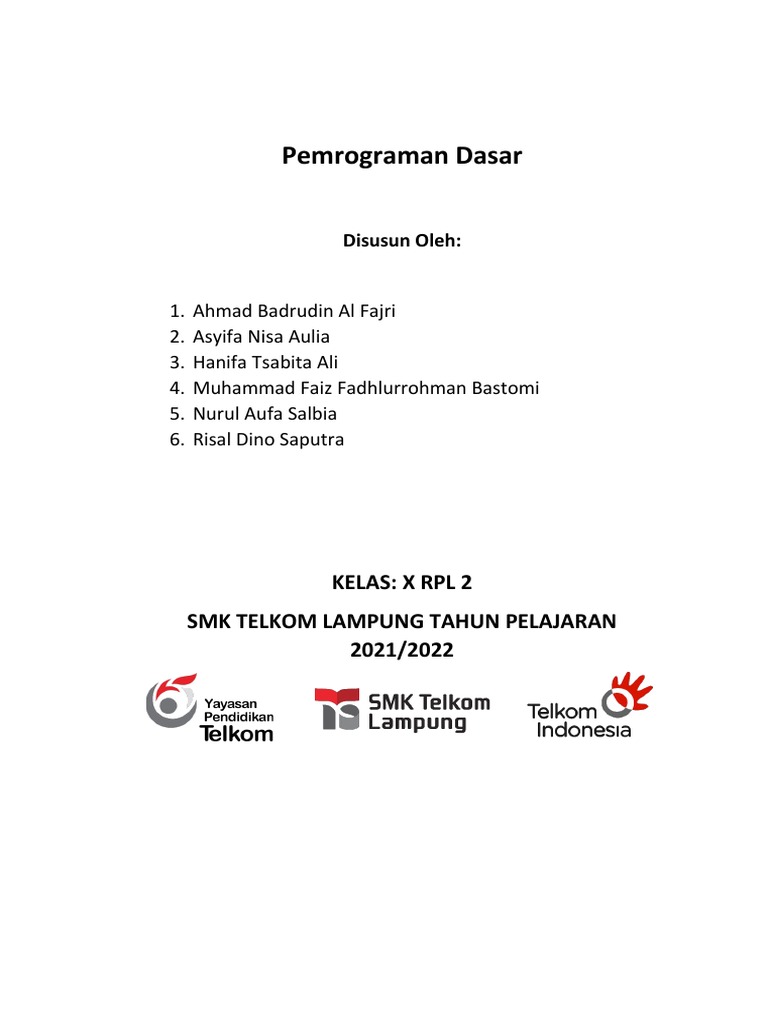 Makalah - Pemrograman Dasar | PDF