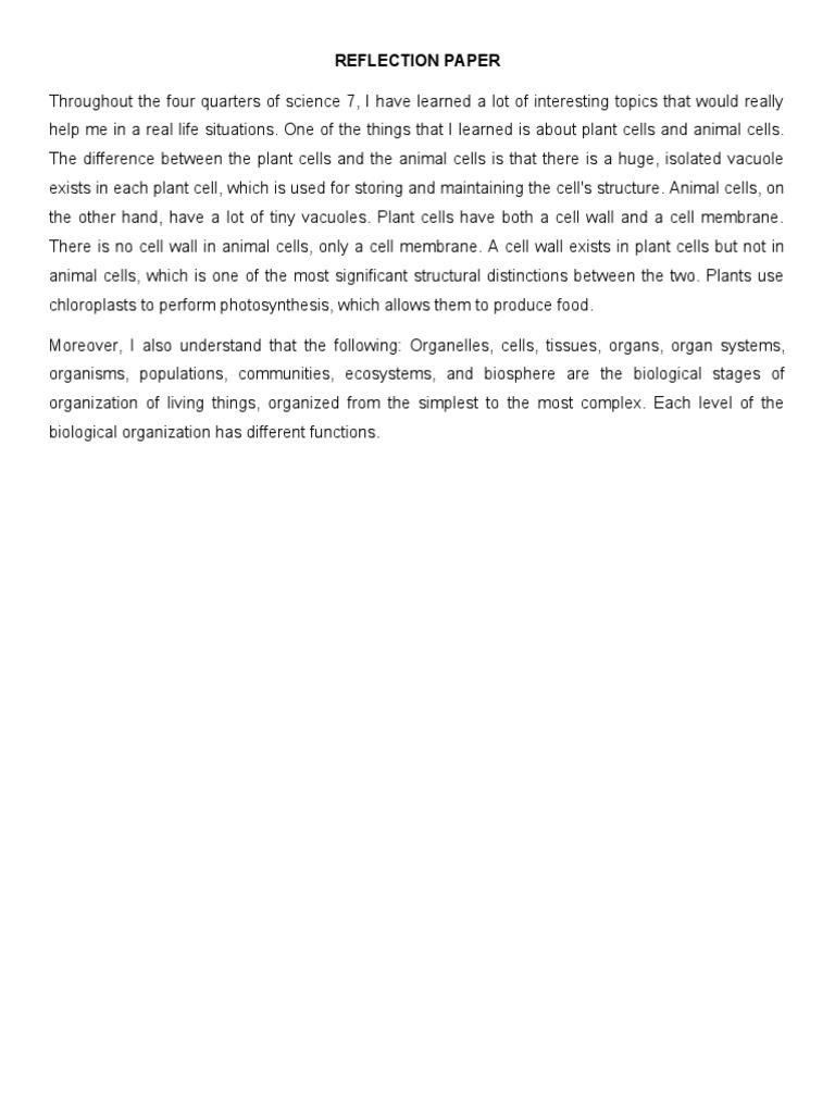 Reflection Paper | PDF