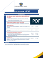 Formulir Permohonan Penghapusan NPWP | PDF