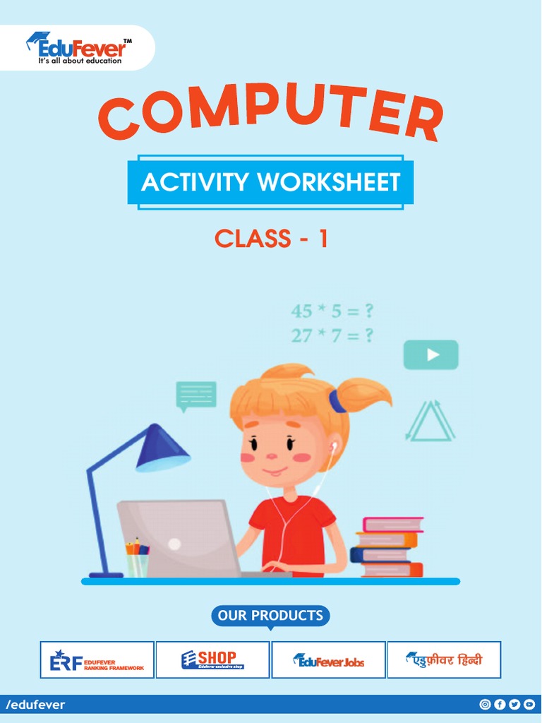 Class 1 Computer Activity Worksheet | PDF | Computing