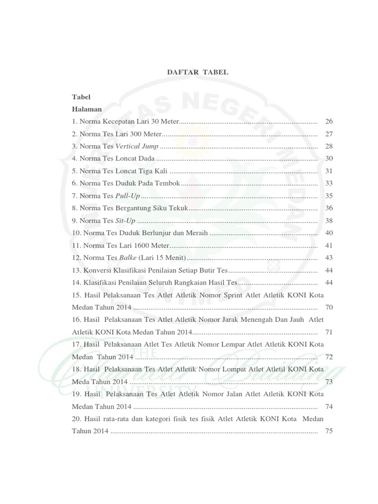 Nim. 609112003 Tables | PDF