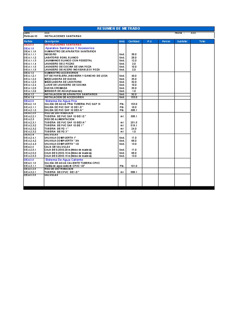 Iiss - Metrados (20-12-2021) - Rev 01 | PDF | Ingeniería mecánica | Construyendo tecnología