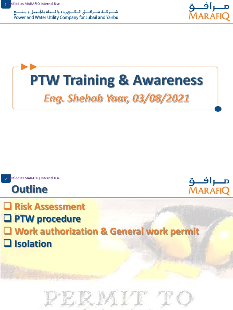 PTW Training and Risk Assessment Guide | PDF | Risk Assessment | Risk