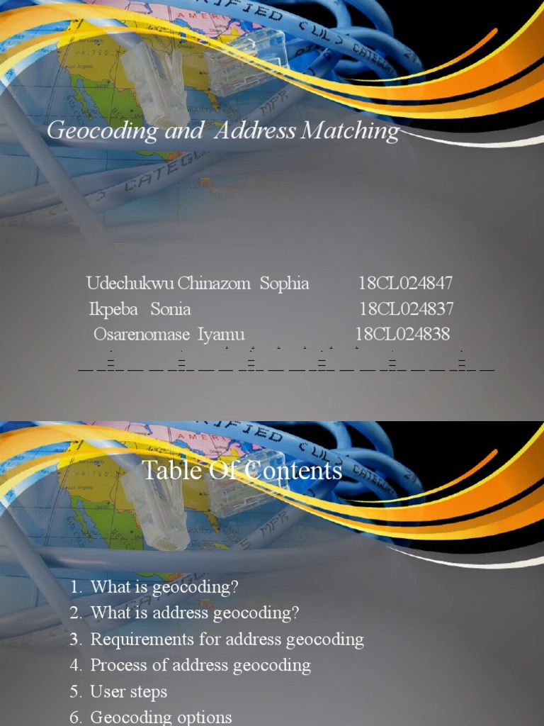 Geocoding and Address Matching Guide | PDF | Arc Gis | Geographic Data ...