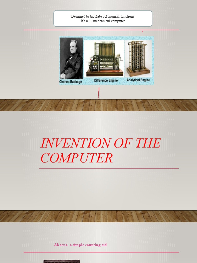 Invention of The Computer PPT - Task 3 Part 1 | PDF