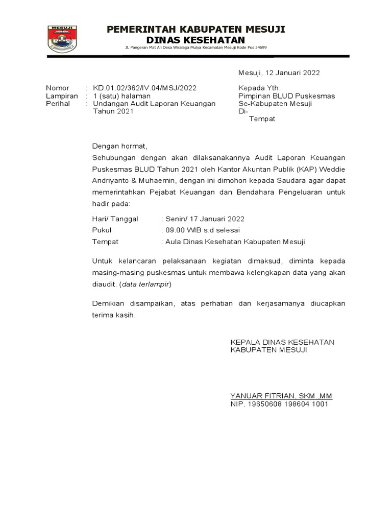 Surat Audit KAP | PDF