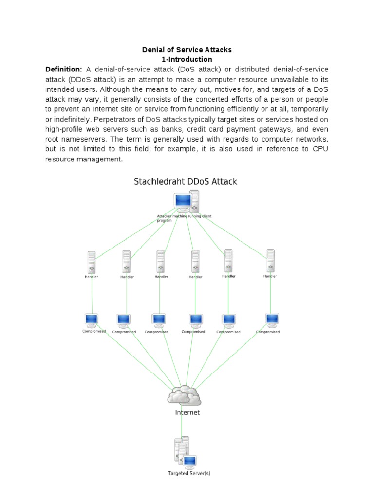 Report | PDF | Denial Of Service Attack | Computer Networking
