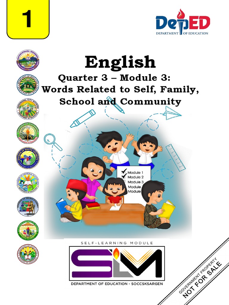 English Grade 1 Quarter 3 Module 3 Words Related To Self | PDF | Learning | Behavior Modification