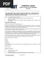 Parental Leave Application Form | PDF | Payroll | Human Resources