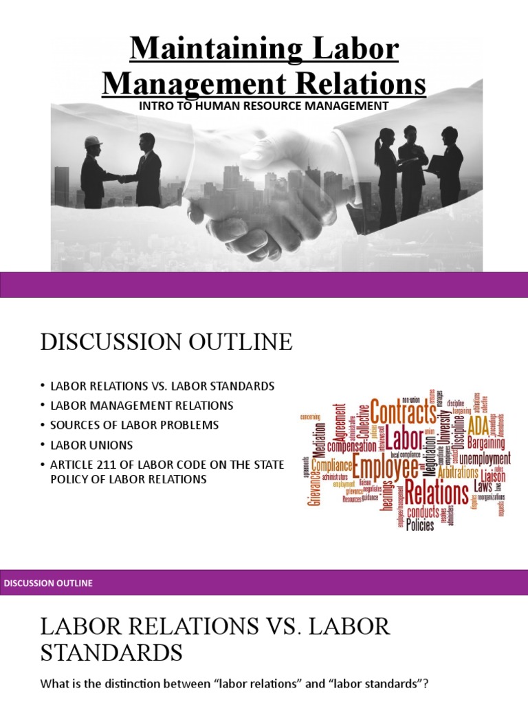 Overview On Maintaining Labor Management Relations | PDF | Labor ...