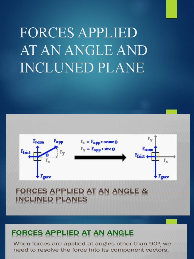 Forces on Inclined Planes: Resolving the Gravity Force into Parallel and Perpendicular ...