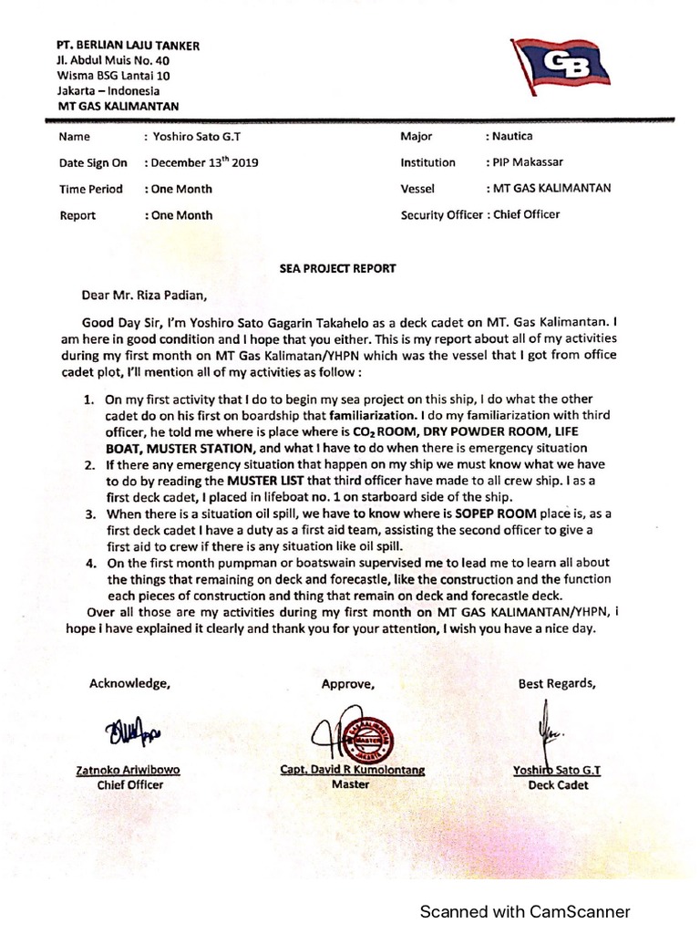 Month Report Cadet | PDF