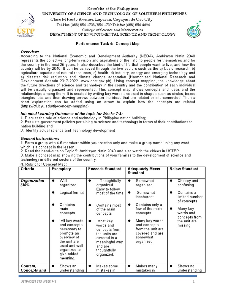 Concept Map for STS Performance Task | PDF | Science | Concept