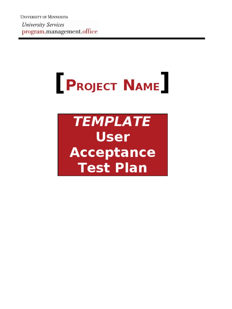 Template Uat Plan | Download Free PDF | Software Testing | Areas Of ...