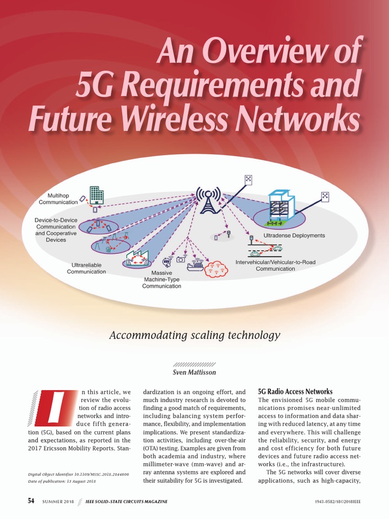 An Overview of 5G Requirements and Future Wireless Networks | PDF ...