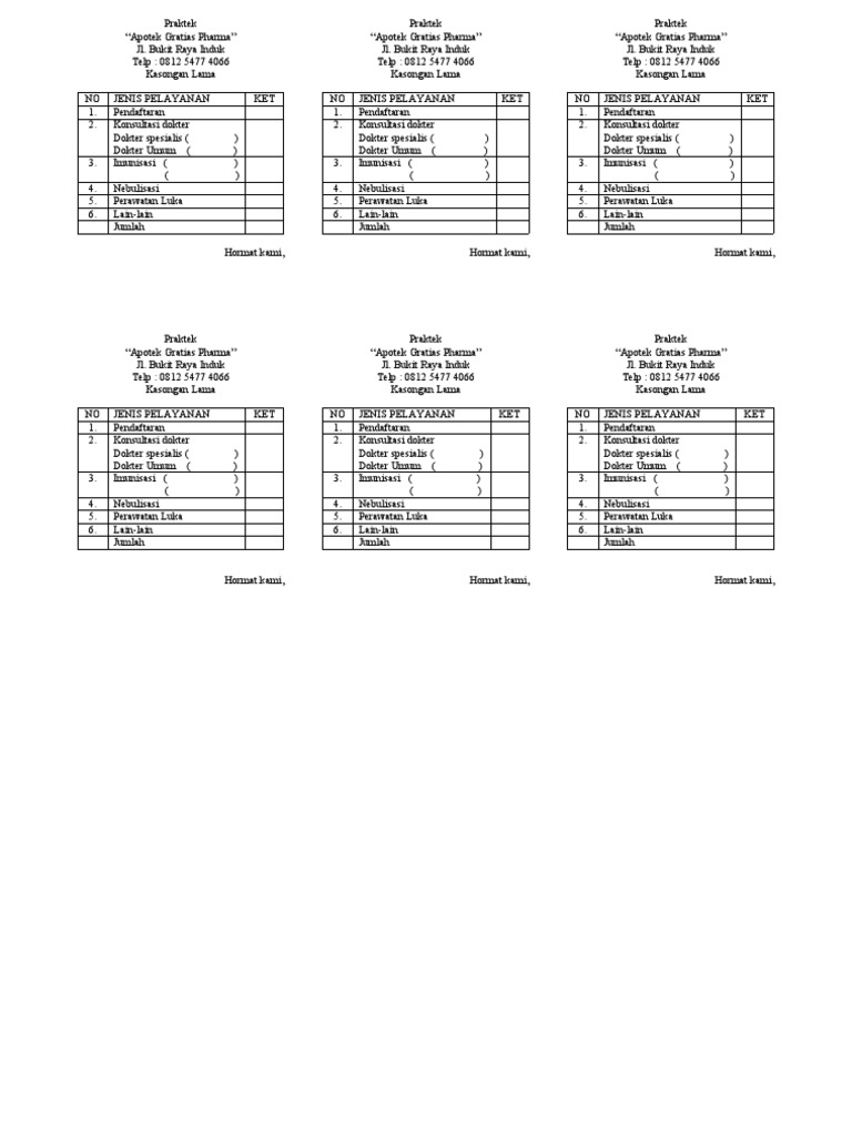 Format Praktek | PDF