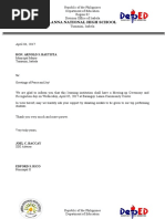 Invitation Letter To Judges | PDF
