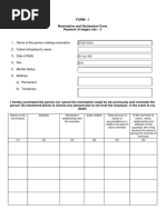 Sample Gratuity-Nomination-Form-F | PDF | Social Institutions | Social ...