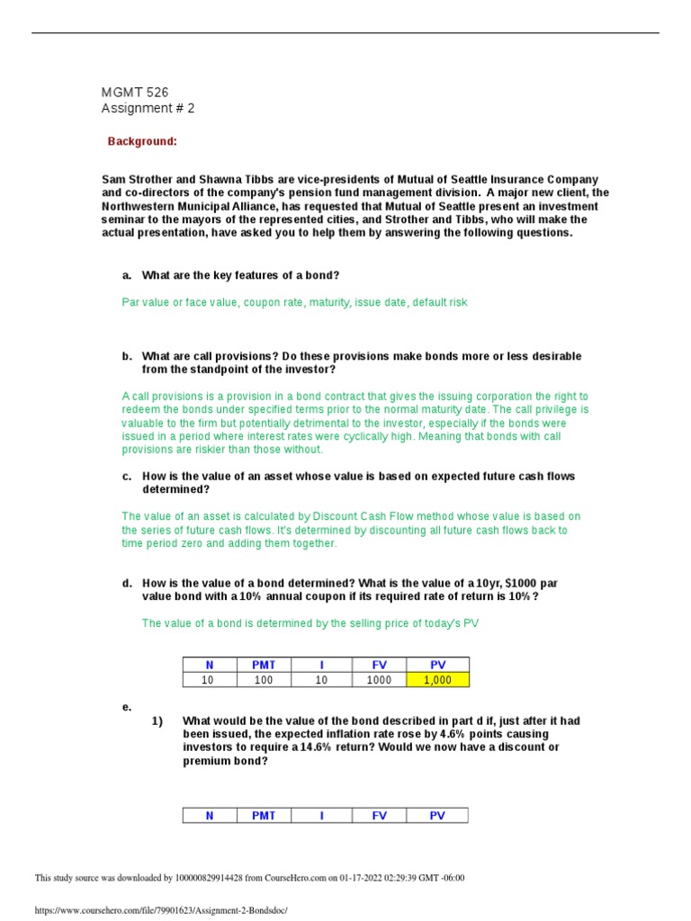 Key Bond Features and Valuation | PDF | Bonds (Finance) | Discounting
