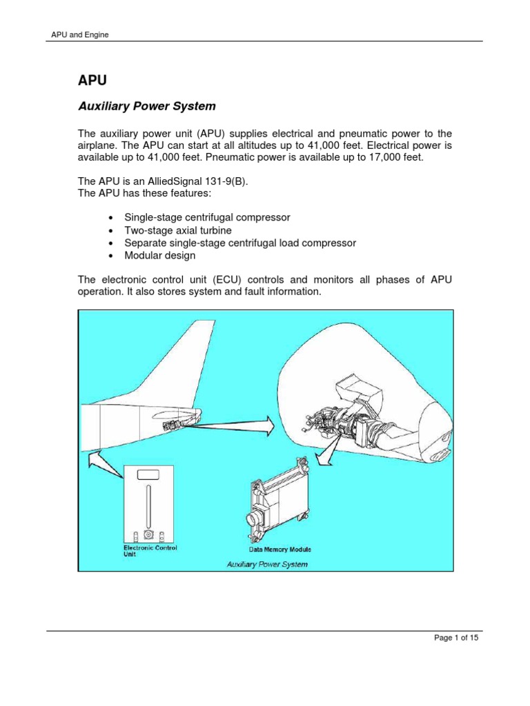 APU and Engine | Turbine | Vehicles