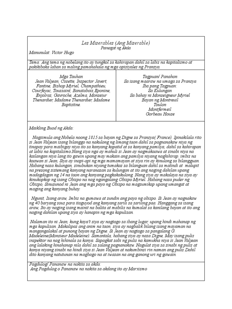 Les Miserables | PDF