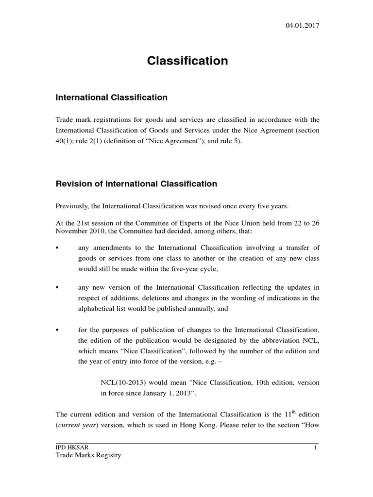 Classification | PDF | Internet | Trademark