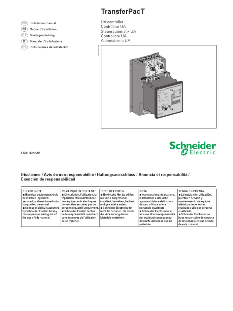 Merlin Gerin Change Over Sistem | PDF | Interrupteur | Composants ...
