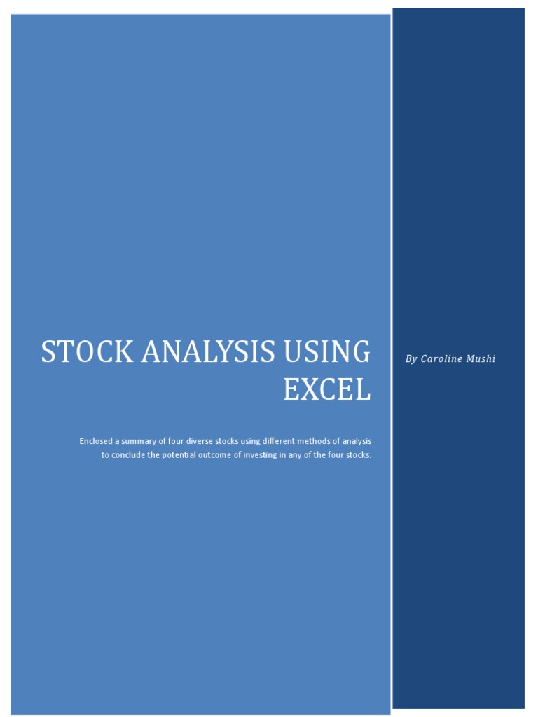 Stock Analysis Using Excel | PDF | Modern Portfolio Theory | Exxon Mobil