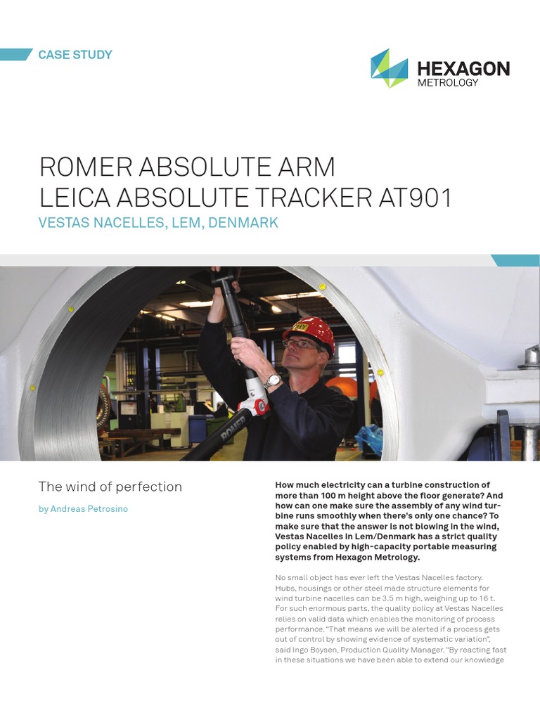 Romer Absolute Arm Leica Absolute Tracker At901: Vestas Nacelles, Lem ...