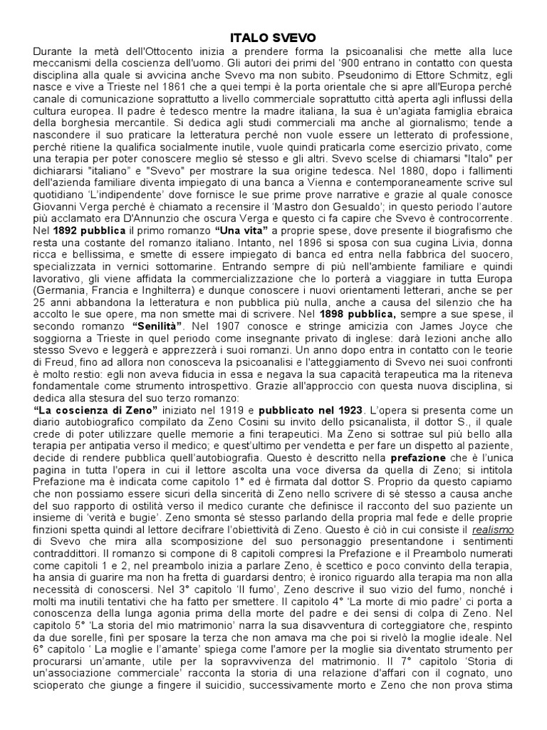 Italo Svevo | PDF