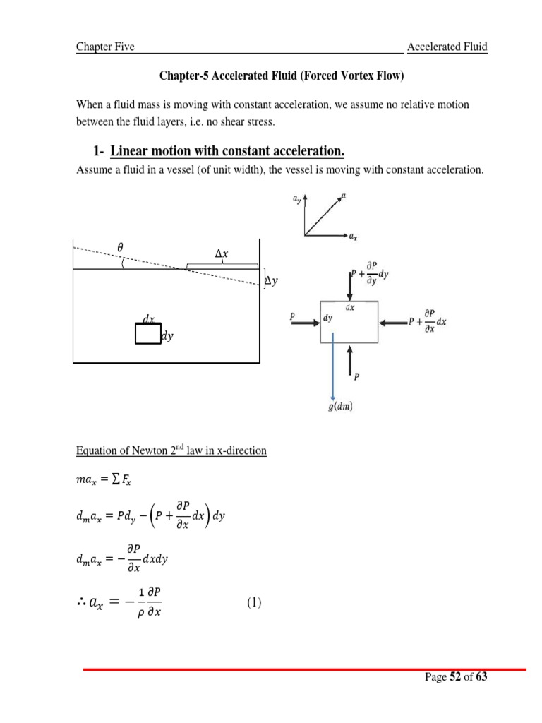 Accelerated Fluid Dynamics Explained | PDF | Pressure | Acceleration