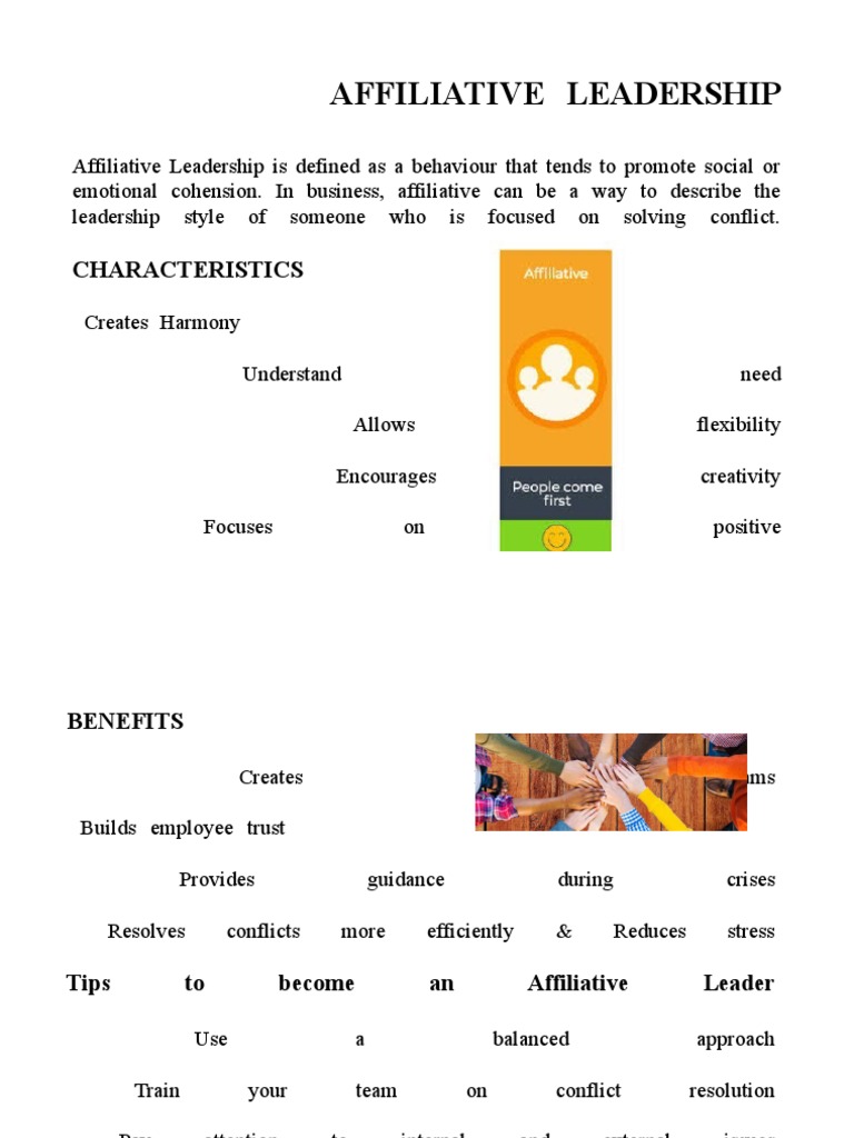 Affiliative Leadership | PDF