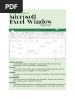 Parts of MS Excel Window | PDF | Microsoft Excel | Spreadsheet