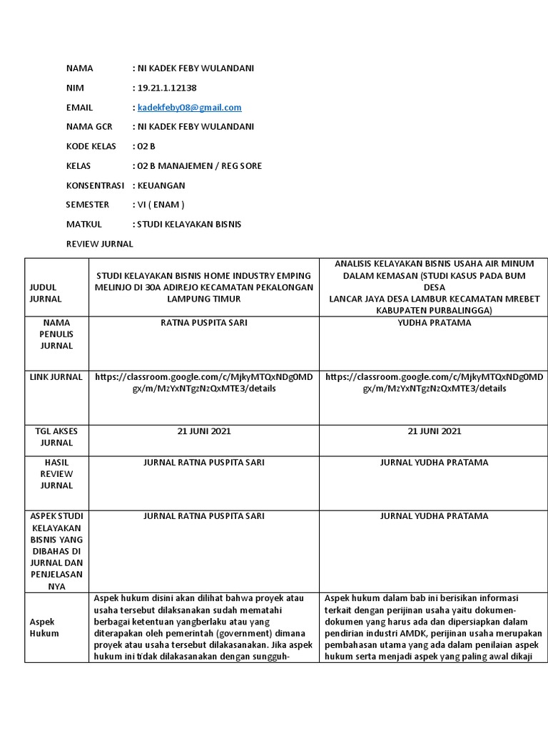 SKB Review Jurnal Feby | PDF
