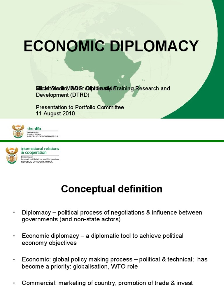 Economic Diplomacy | PDF | Diplomacy | Economies
