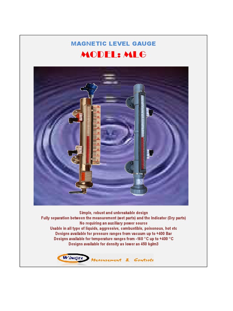 Magnetic Level Gauge - WINGEL-Catalog New | PDF | Pipe (Fluid ...