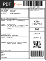 Delivery Receipt (Order #166598201335) From Lalamove | PDF | Service ...