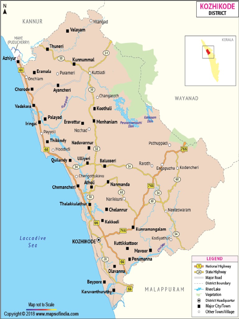 Kozhikode District Map | PDF