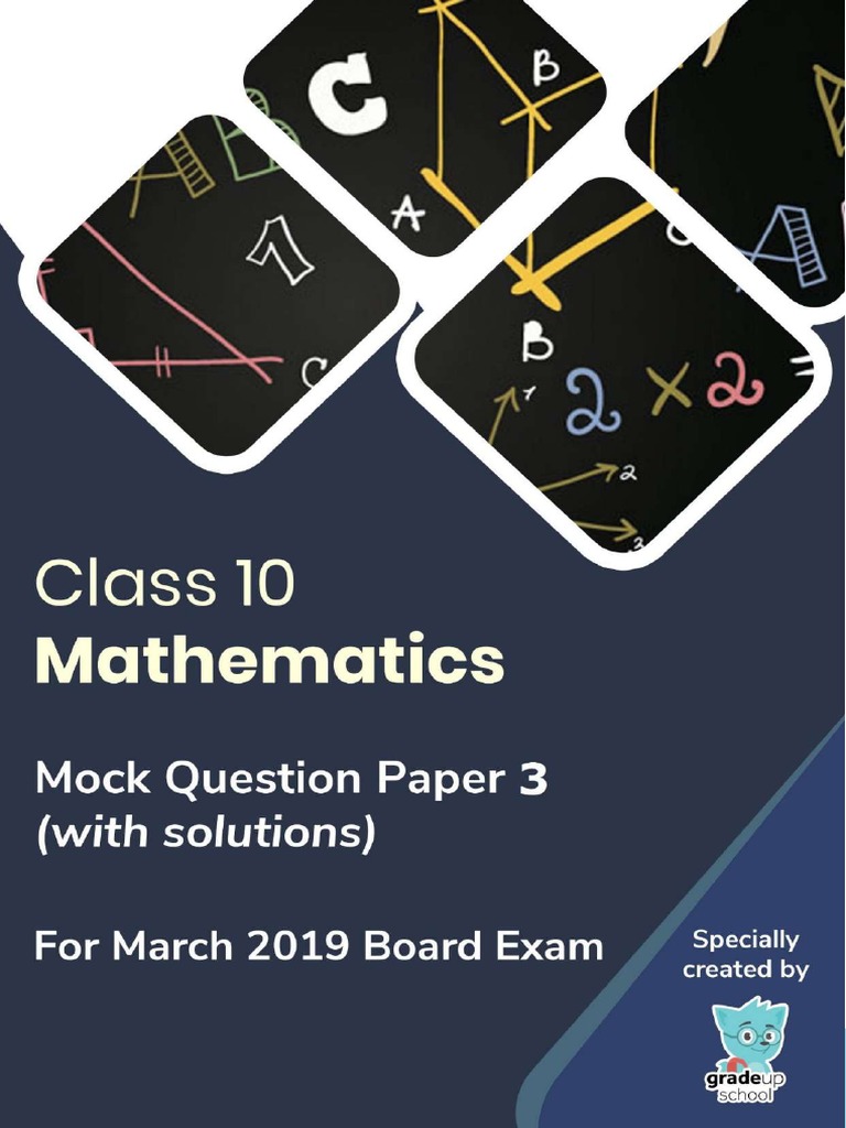 X - Mathematics Mock Paper 3.PDF-28 | PDF | Area | Triangle