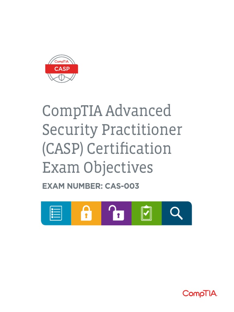 Comptia Advanced Security Practitioner (Casp) Certification Exam Objectives | Download Free PDF ...