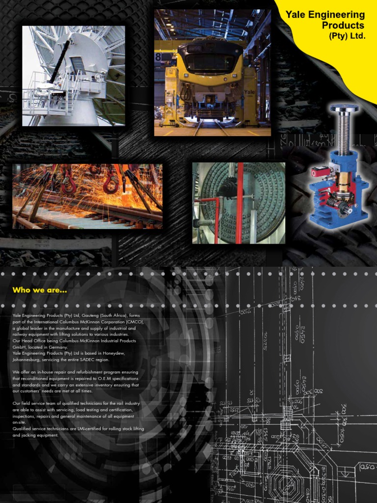 Yale Engineering Products Overview | PDF | Rail Transport | Actuator