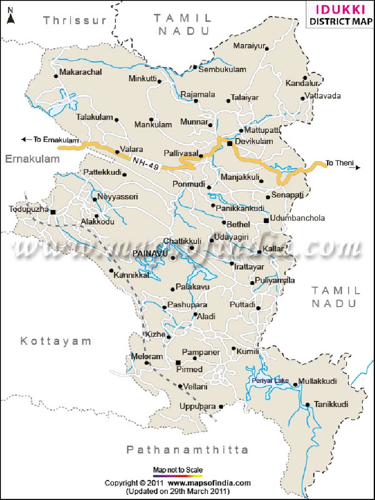 Idukki District Map | PDF