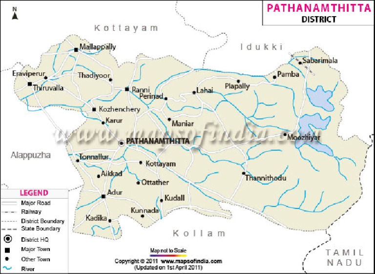 Pathanamthitta District Map | PDF