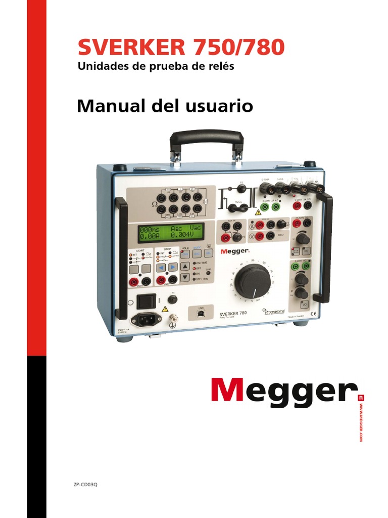 SVERKER-750-780 UG Es V04 | PDF | Relé | Corriente eléctrica